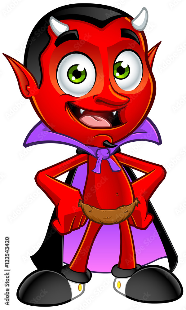 Cartoon Devil Stock Vector | Adobe Stock