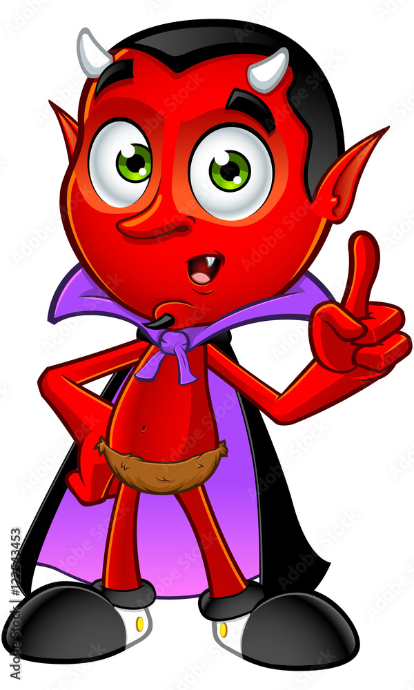 Cartoon Devil Stock Vector | Adobe Stock