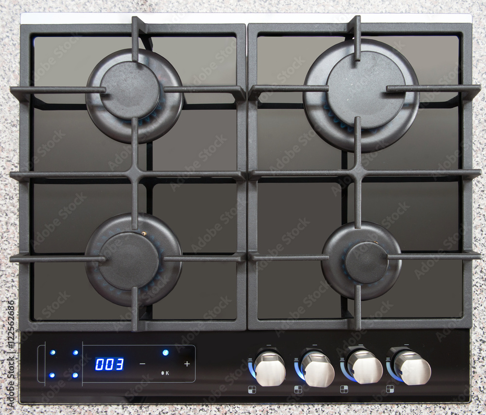 Modern gas hob foto de Stock | Adobe Stock