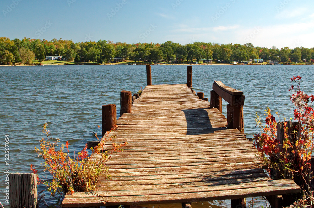 Old Fishing Dock Stock Photo | Adobe Stock