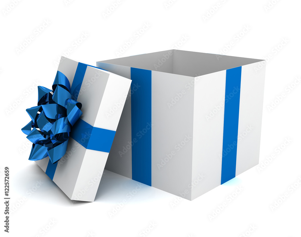 opened gift box concept 3d illustration Stock Illustration | Adobe Stock