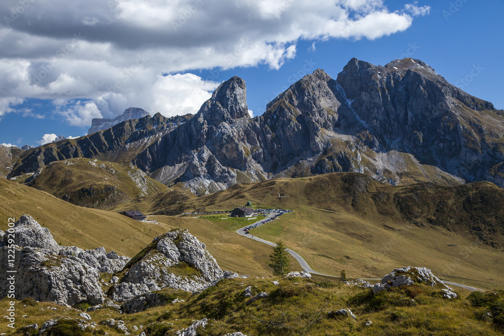 The Giau Pass (Italian: Passo di Giau) is a high mountain pass in the ...