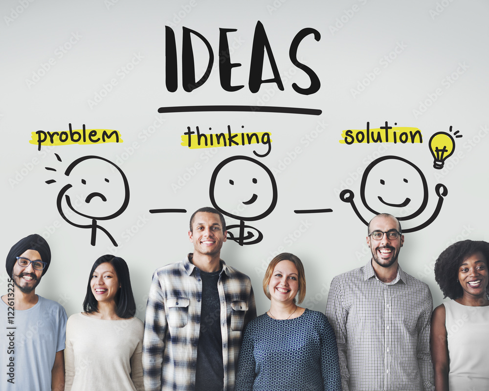 Ideas Creative Thinking People Graphic Concept Stock Photo | Adobe Stock