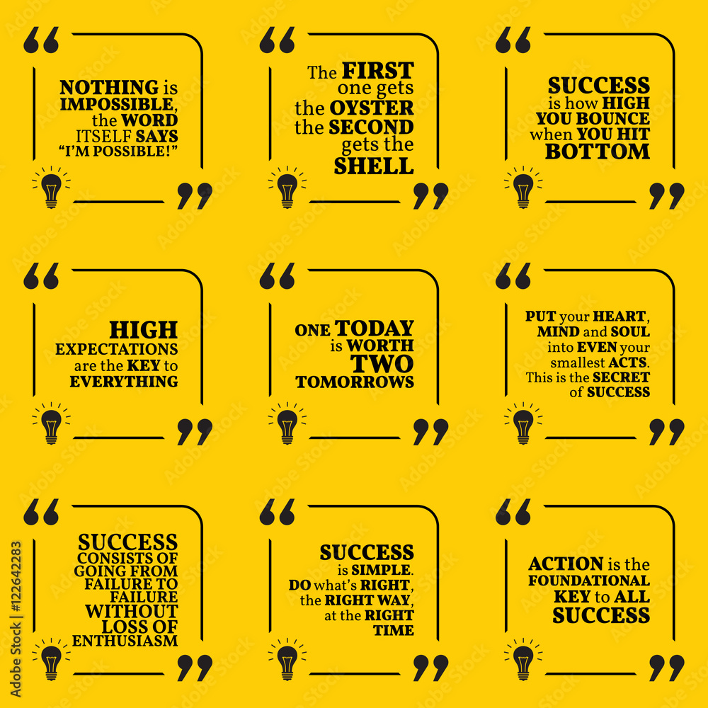 Set Of Motivational Quotes About Action Goals Achievement Suc Stock set-of-motivational-quotes-about-action-goals-achievement-suc-stock