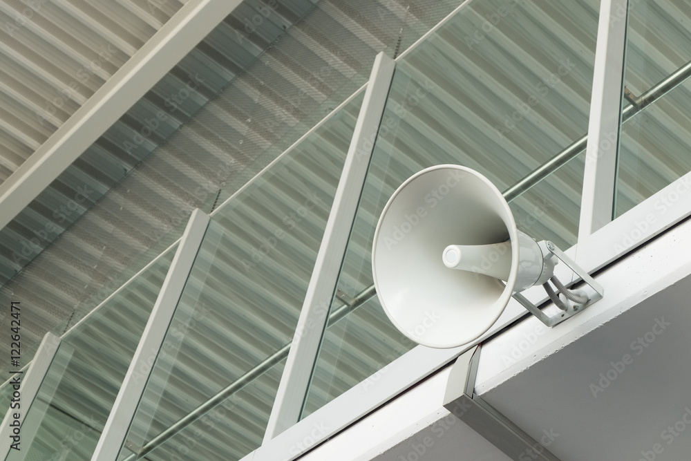 Public address announcement system Stock Photo | Adobe Stock