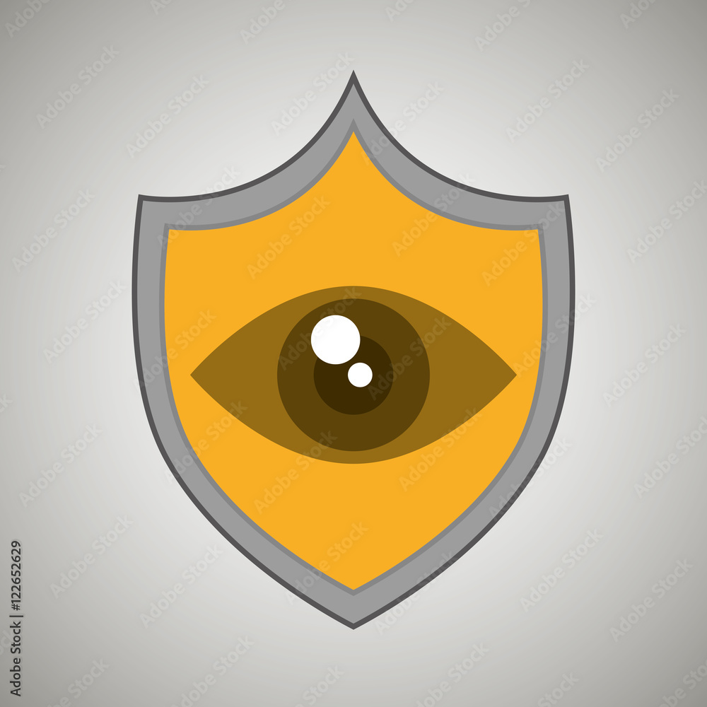symbol eye alert data vector illustration eps 10 Stock-Vektorgrafik ...