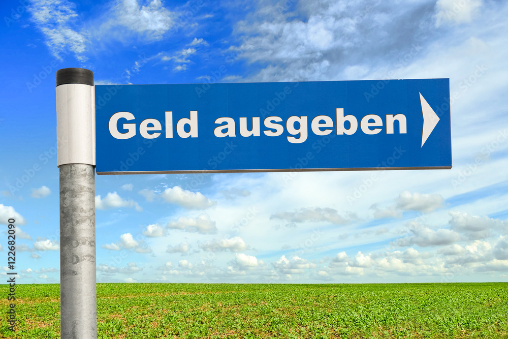 Schild 161 - Geld ausgeben Stock-Illustration | Adobe Stock