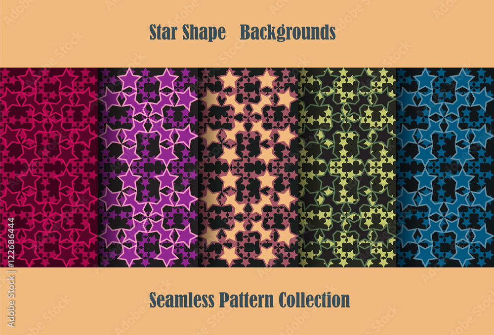 star shape backgrounds Stock Vector | Adobe Stock