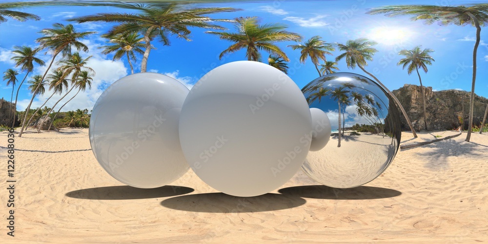Tropical Beach Stock 3D asset | Adobe Stock