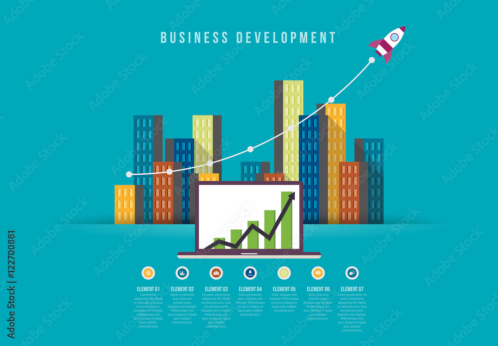Business Development Infographic Stock Template | Adobe Stock