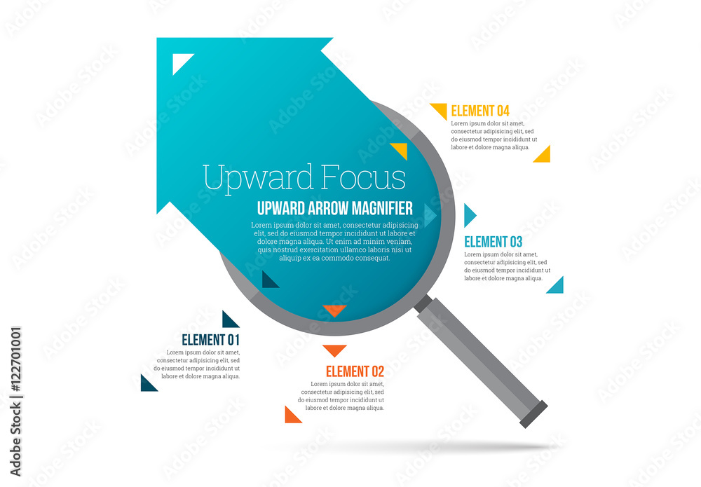 Upward Focus Infographic Stock Template | Adobe Stock