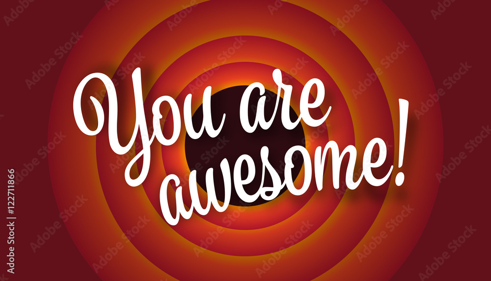 You are awesome ! Stock Vector | Adobe Stock
