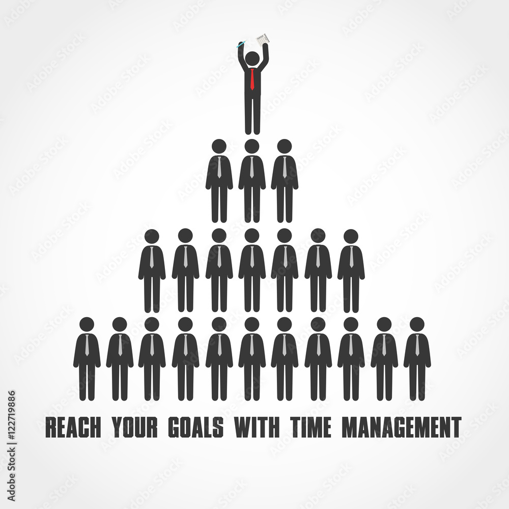 Reach Your Goals With Time Management Stock Vektorgrafik Adobe Stock reach-your-goals-with-time-management-stock-vektorgrafik-adobe-stock