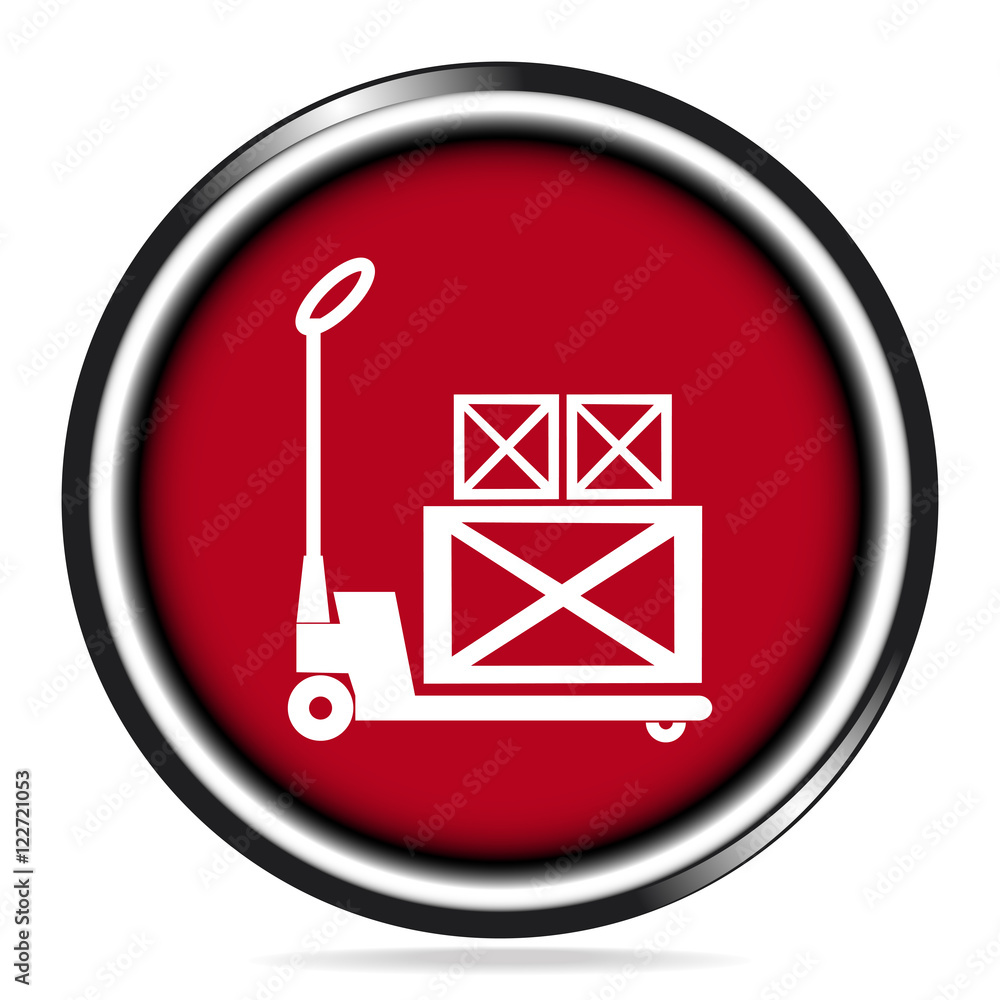 Hand pallet jack lift sign, Hand Pallet Truck and crate button Stock ...