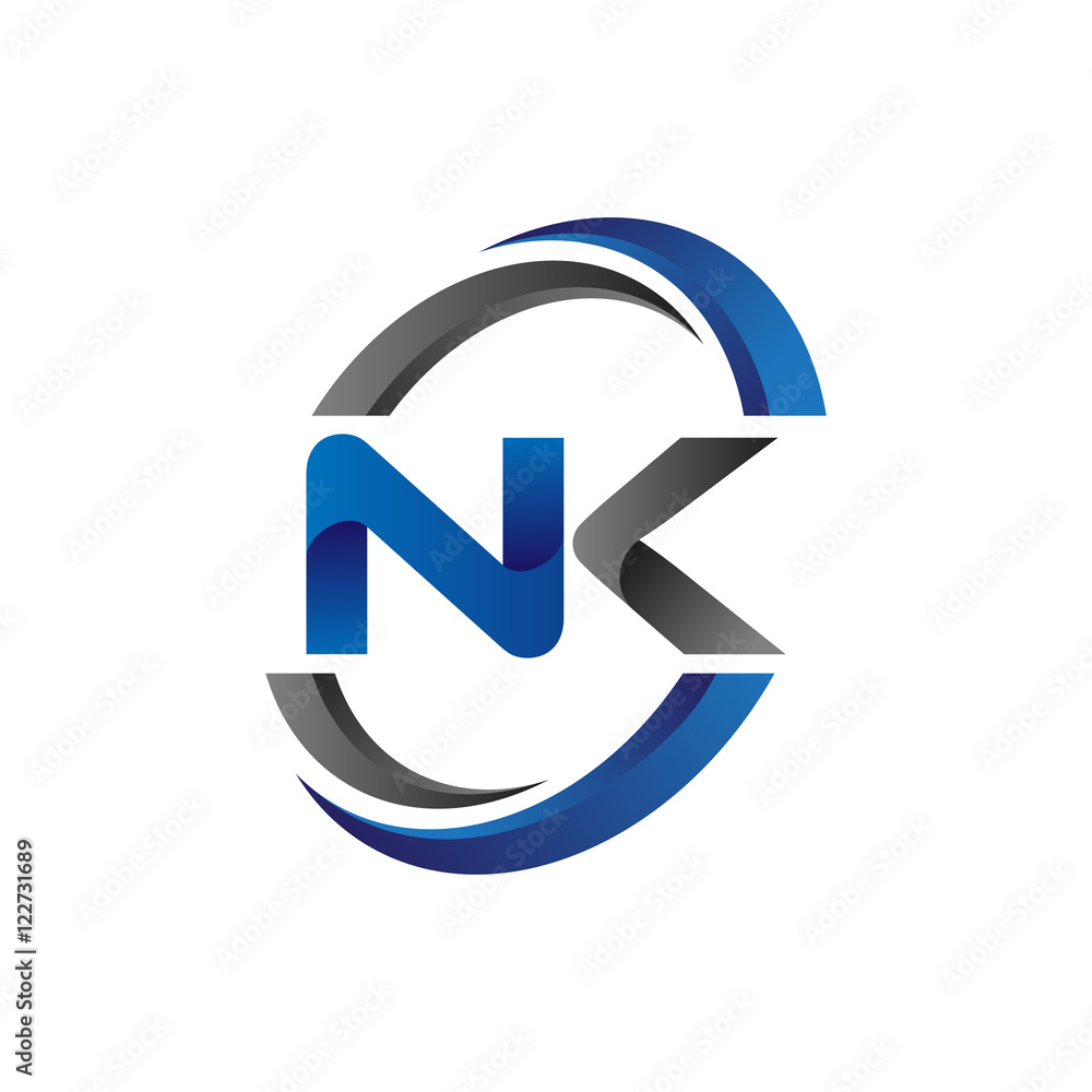 Simple Modern Initial Logo Vector Circle Swoosh nk Stock Vector | Adobe ... Simple Modern Initial Logo Vector Circle Swoosh nk Stock Vector | Adobe ...