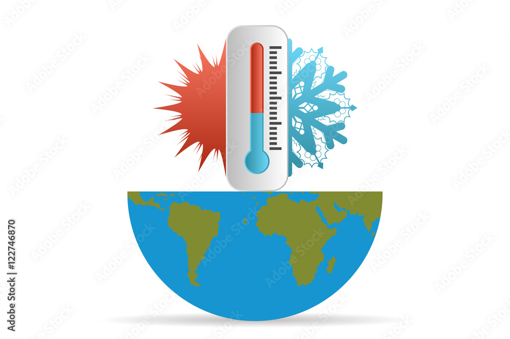 temperature in the world Stock Vector | Adobe Stock