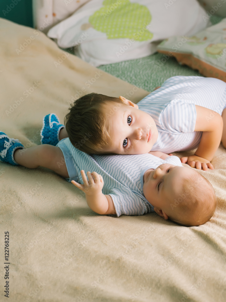 two small brothers Stock Photo | Adobe Stock
