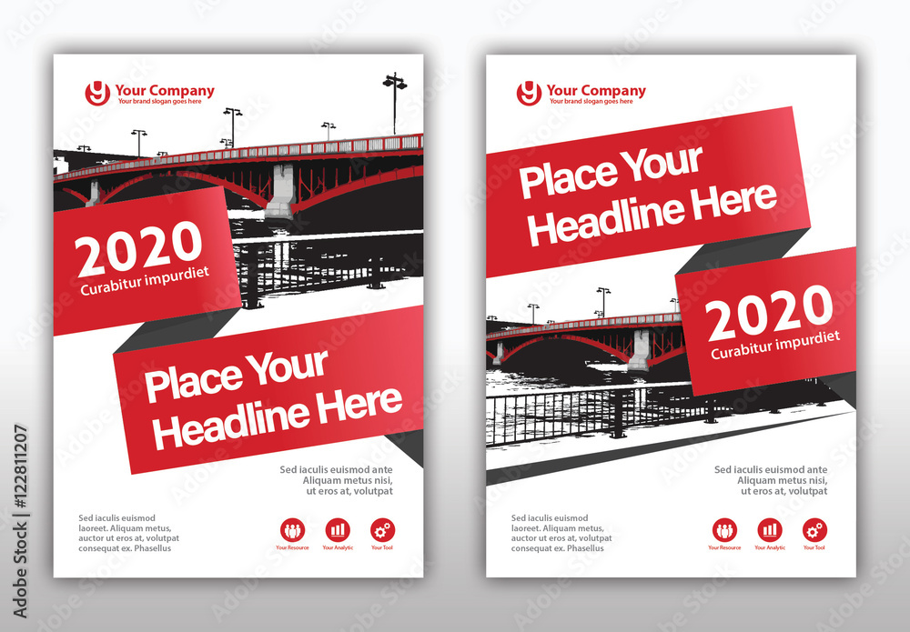 Book Cover Layout Set 24 Stock Template | Adobe Stock