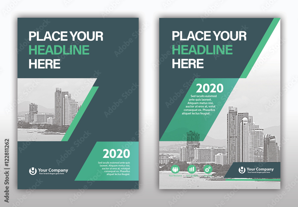 Book Cover Layout Set 30 Stock Template | Adobe Stock