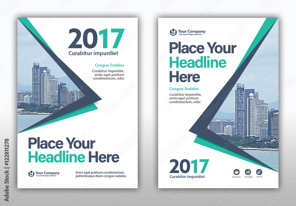 Book Cover Layout Set 32 Stock Template | Adobe Stock