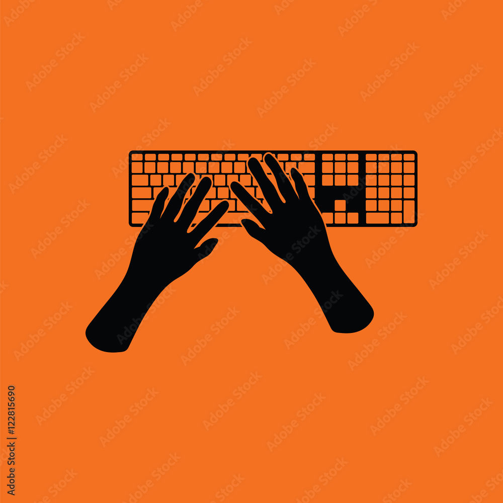 Typing icon Stock Vector | Adobe Stock