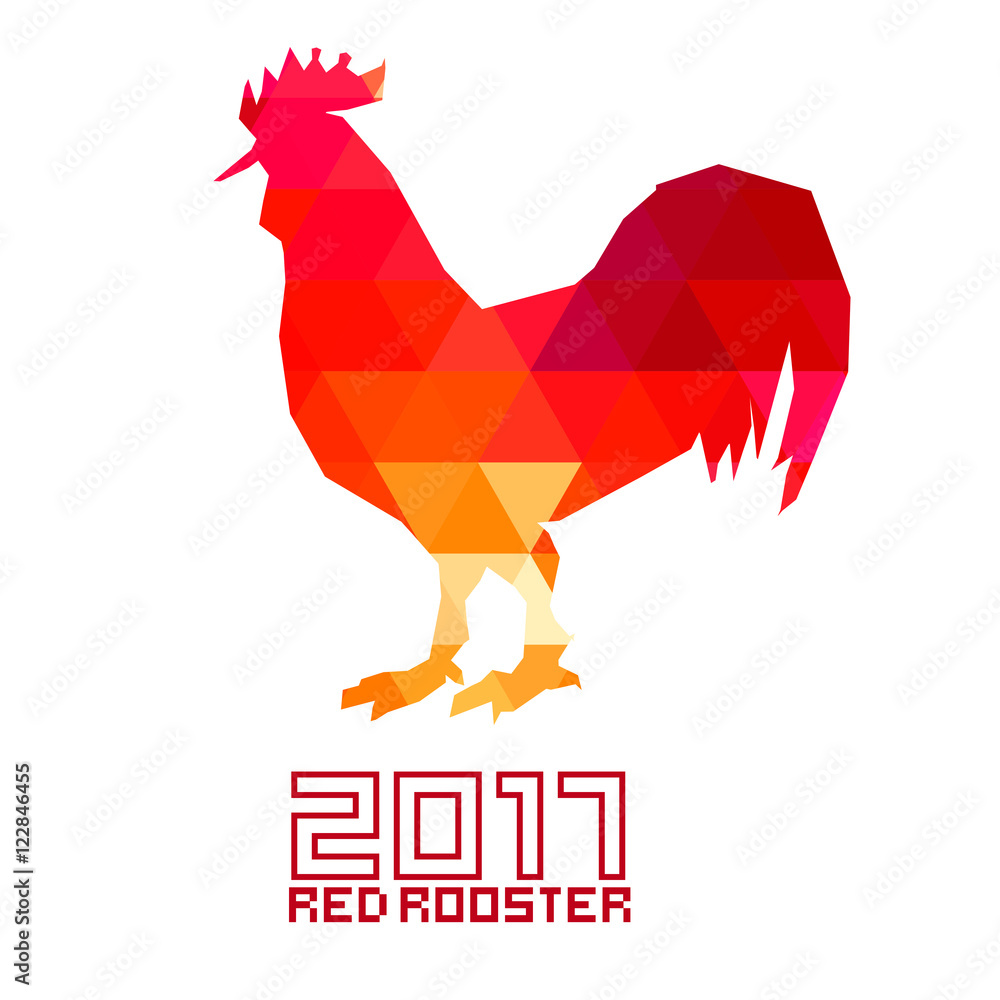 Red Rooster 2017 . Stock Vector | Adobe Stock