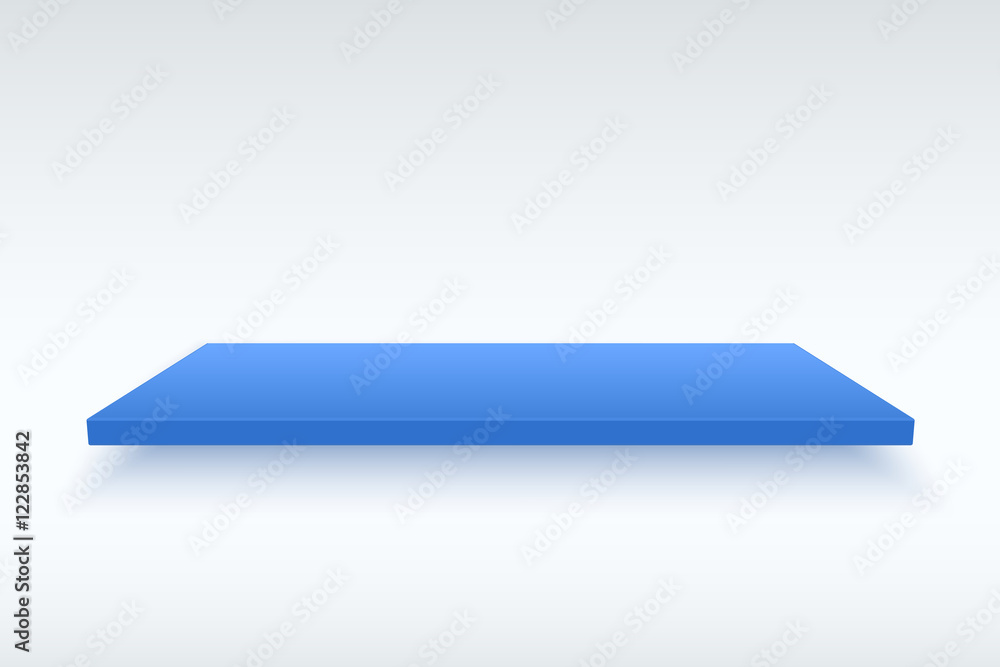 Light box with Blue platform. Editable Vector illustration. Stock ...