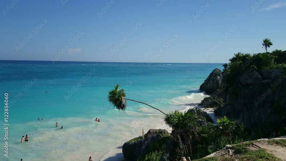 plage de Tulum 06102016 Stock Photo | Adobe Stock