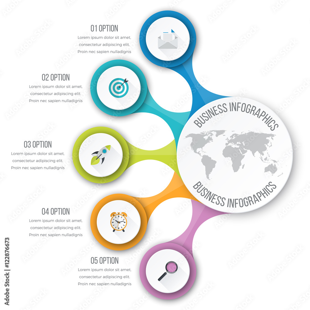 Timeline Vector 3d Infographic Stock Vector | Adobe Stock