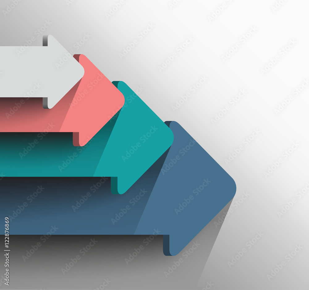 Data flow vector arrows infographics Stock Vector | Adobe Stock