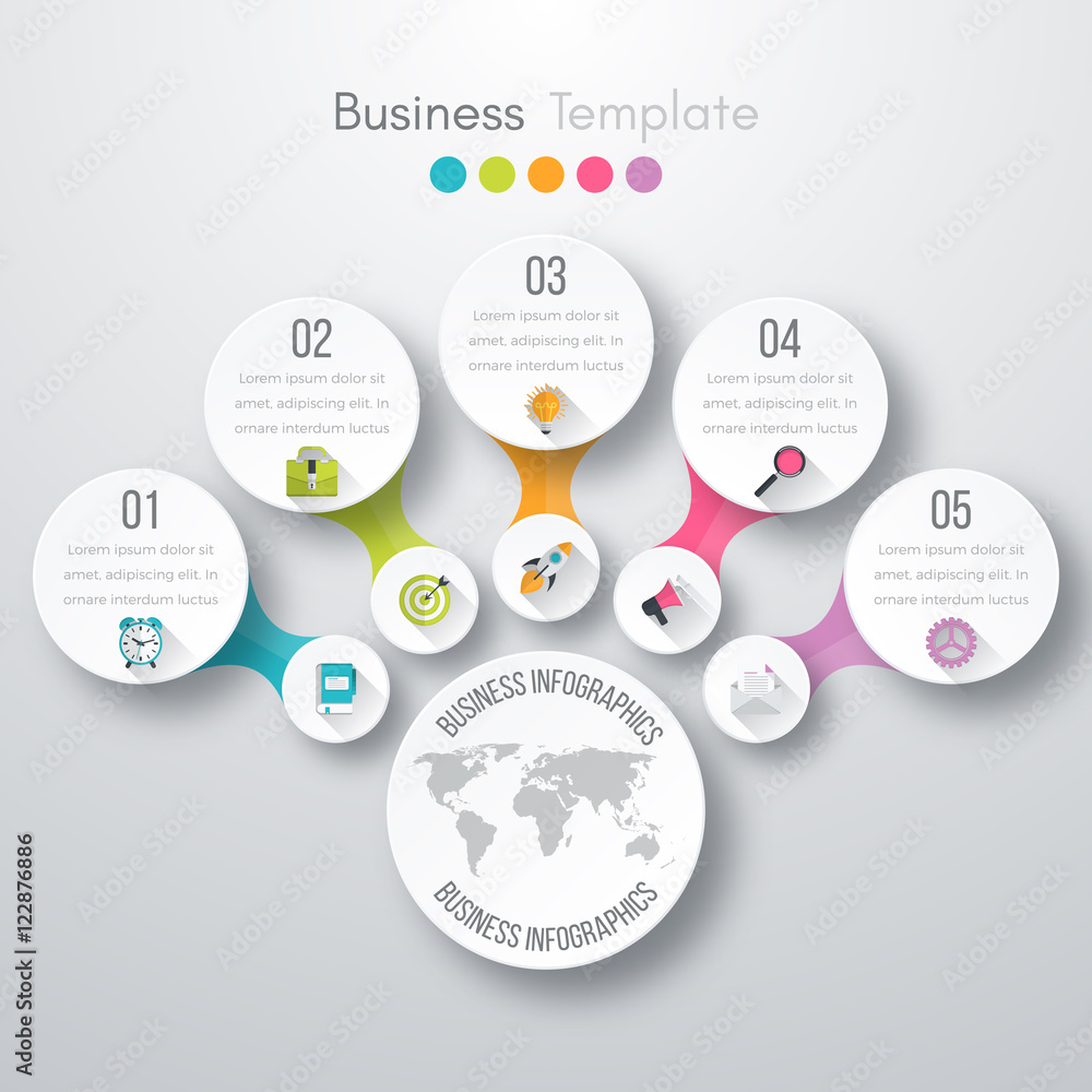 Timeline Vector 3d Infographic Stock Vector | Adobe Stock