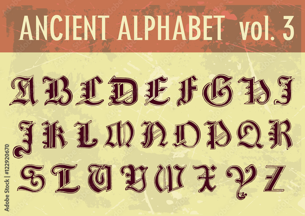 Ancient Alphabet Symbols Ancient Alphabet Symbols