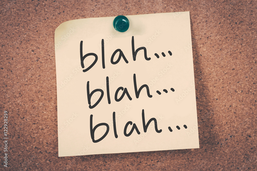 blah...blah...blah Stock Photo | Adobe Stock