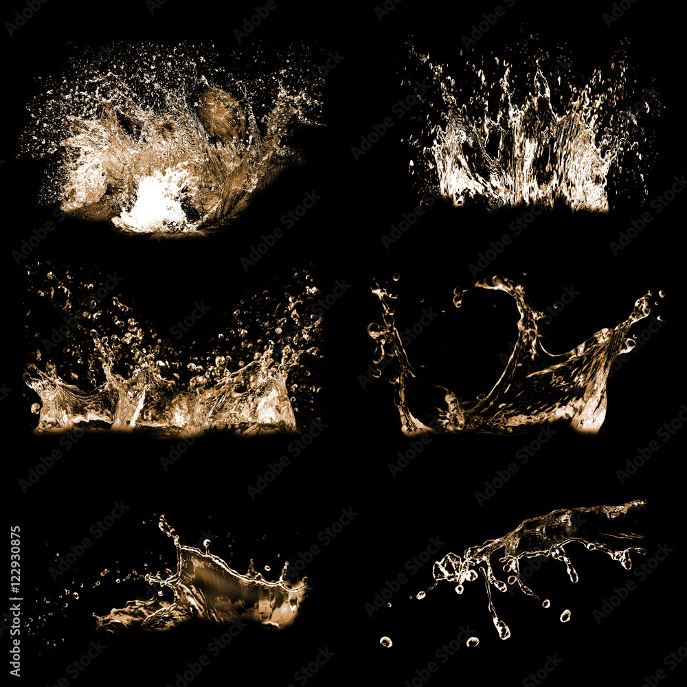 splash of ink isolated on black background. beautiful splash of wine ...