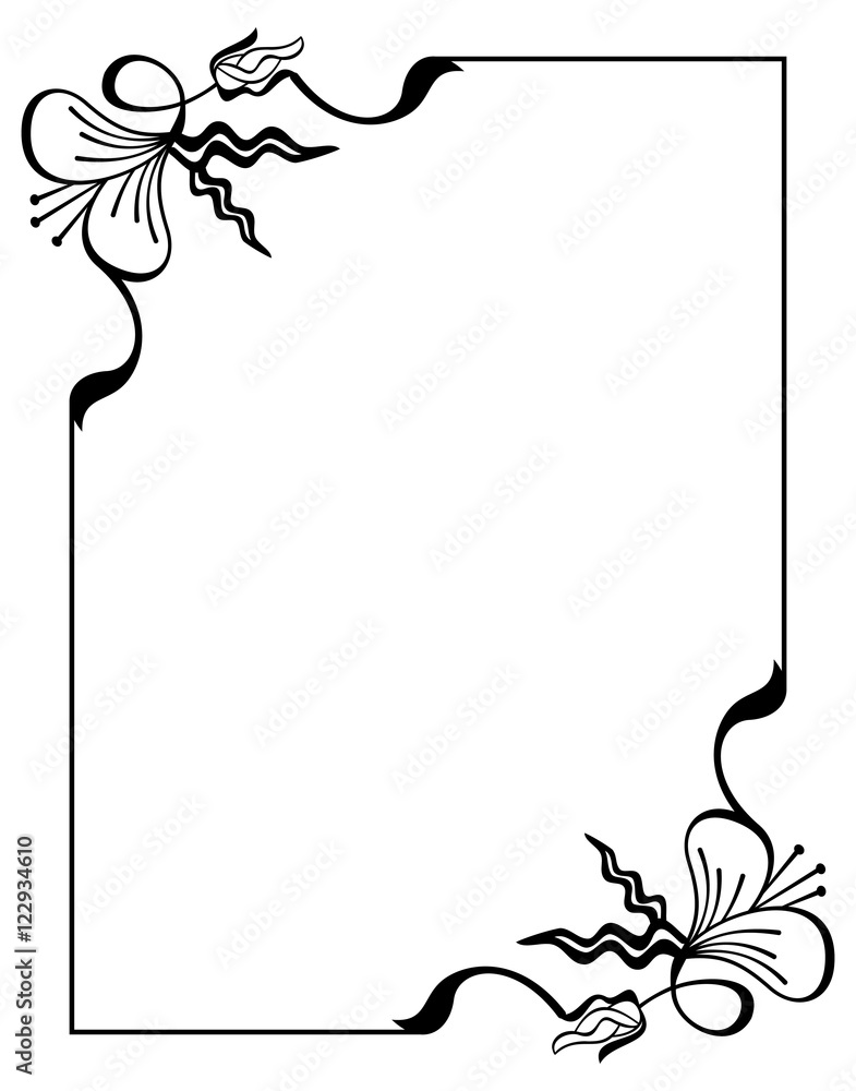 Simple Black Border Clip Art