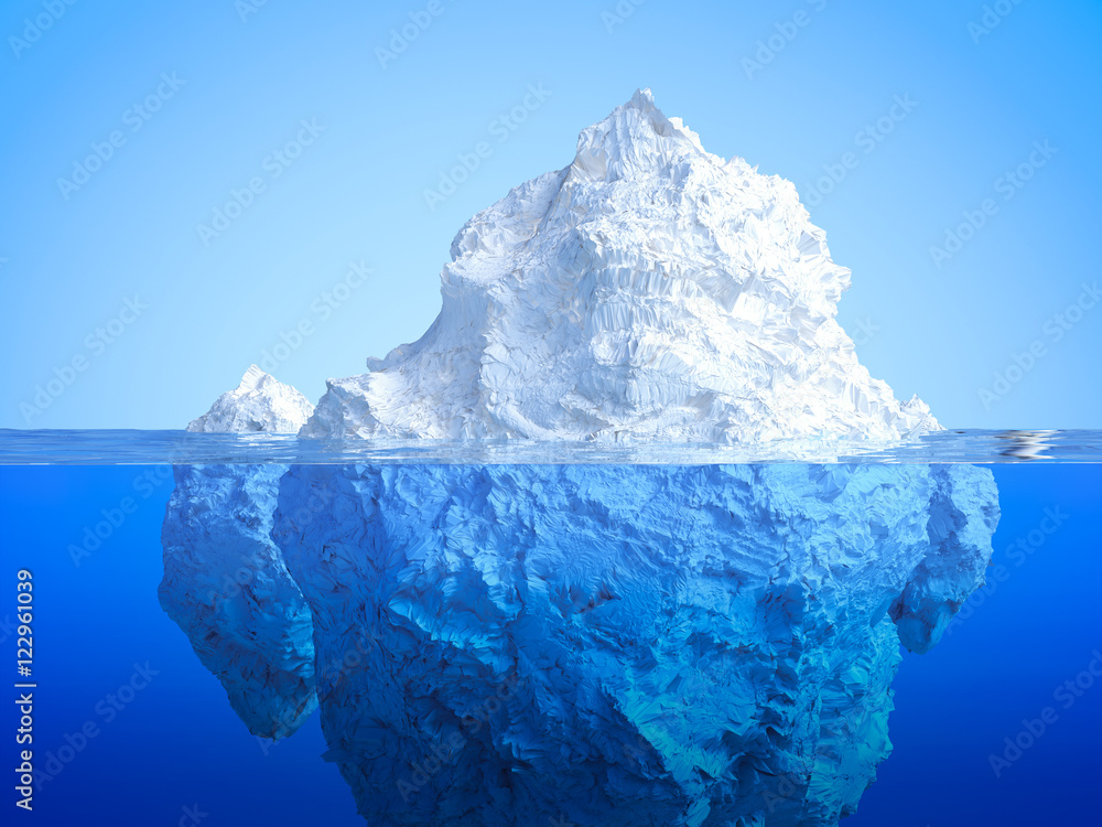 iceberg floating side view Stock Illustration | Adobe Stock