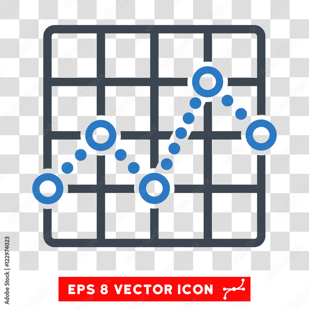 Vector Line Plot EPS vector pictogram. Illustration style is flat ...