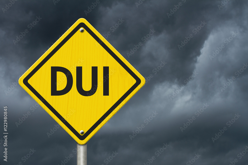 Yellow Warning DUI Checkpoint Highway Road Sign ภาพถ่ายสต็อก | Adobe Stock