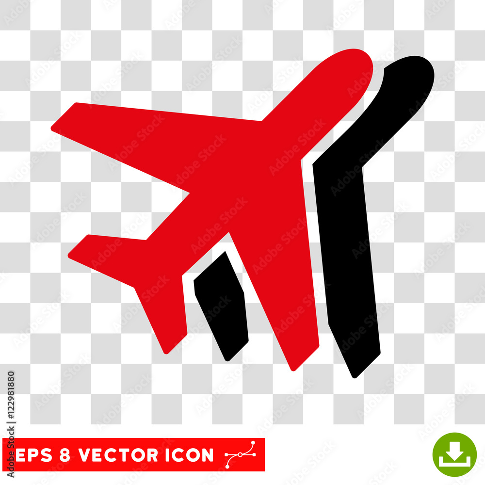 Vector Airlines EPS vector pictograph. Illustration style is flat ...