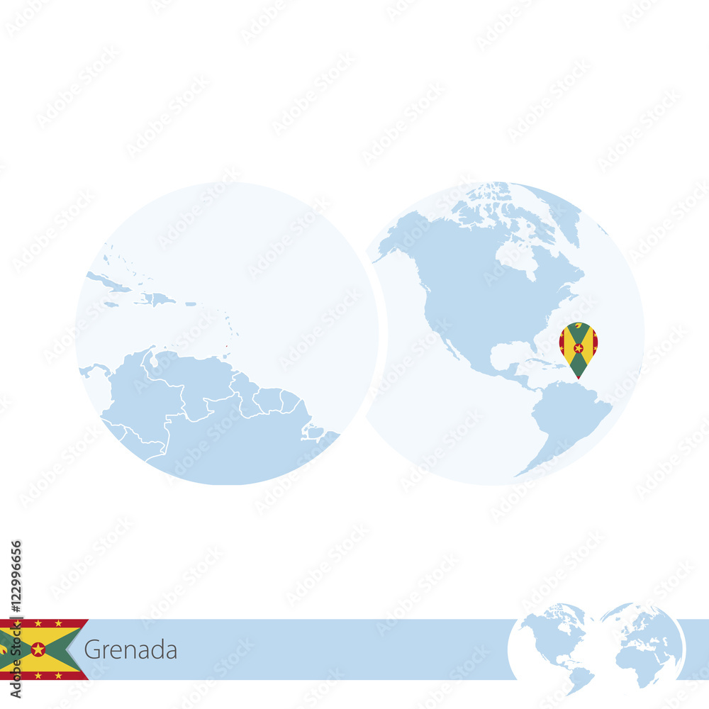 grenada world map
