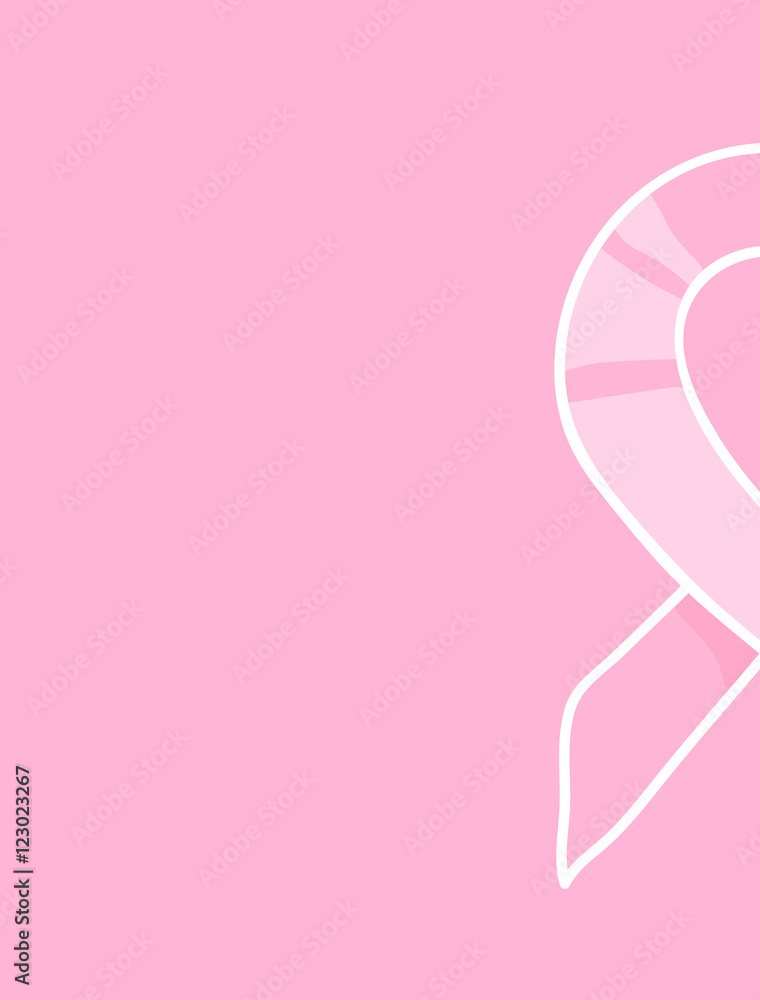 Cancer Pink Ribbon Border