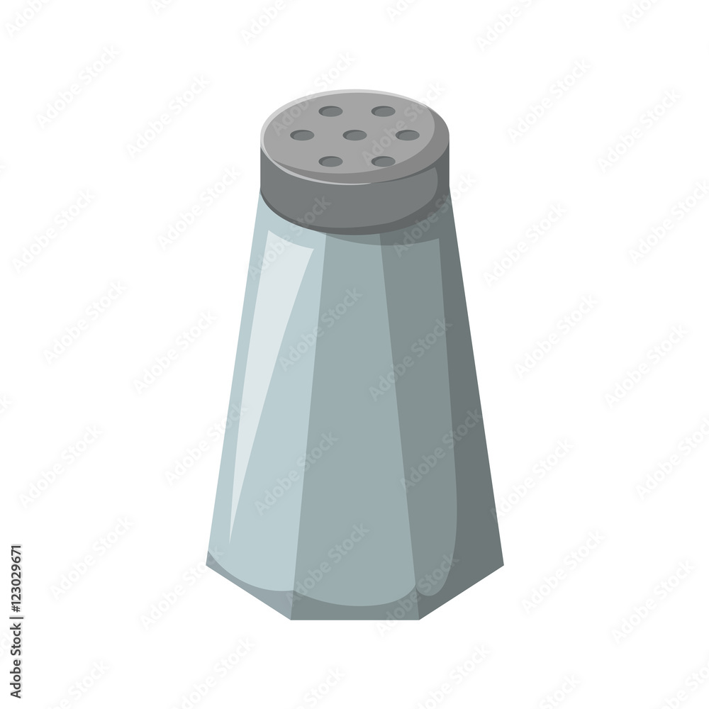 Vector cartoon isolated salt cellar Stock Vector | Adobe Stock