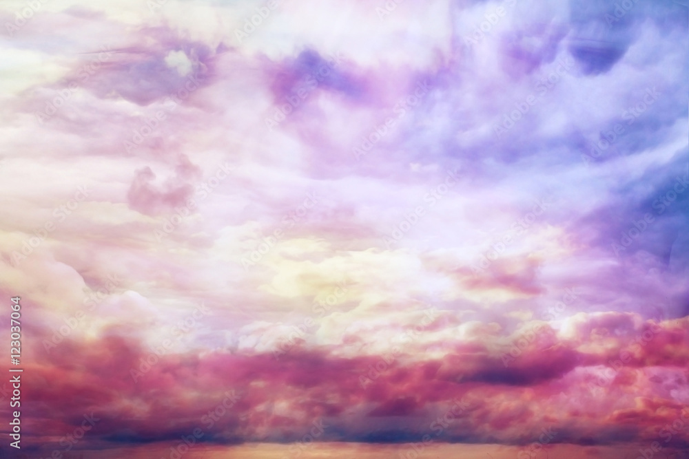 watercolor sky texture, background pink clouds Stock Photo | Adobe Stock