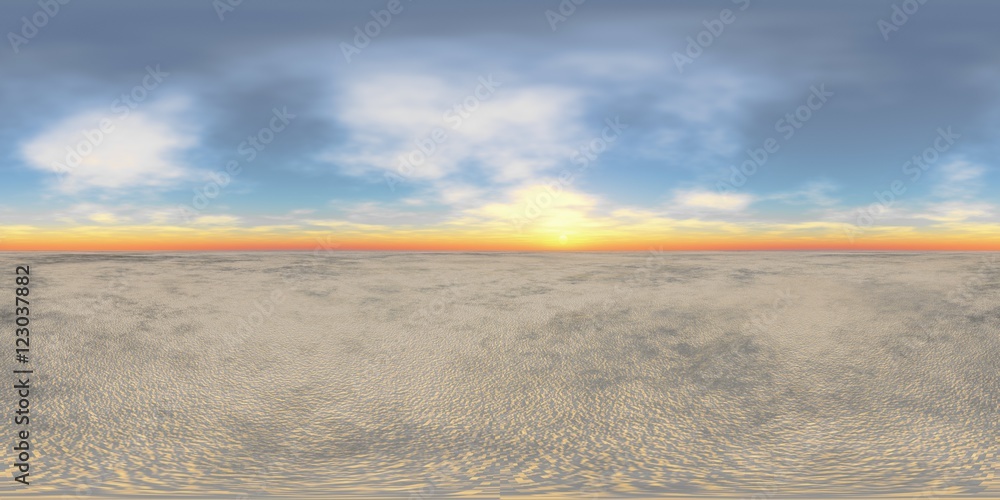 sandy desert. Environment map. HDRI map. Equirectangular projection ...