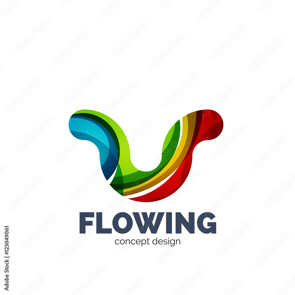 Vector set of abstract letter business logo icons Stock-Vektorgrafik ...