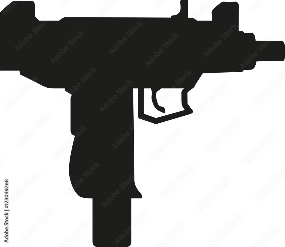 Gun weapon uzi เวกเตอร์สต็อก | Adobe Stock