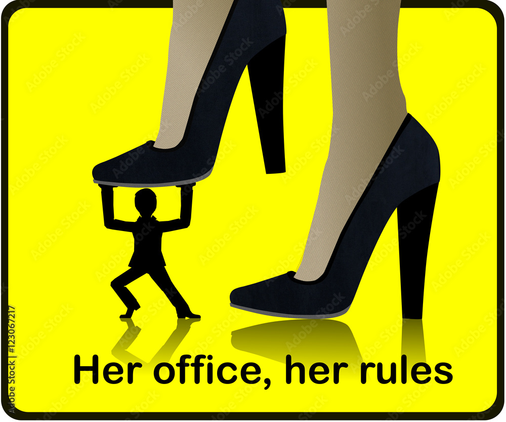 her office, her rules ilustración de Stock | Adobe Stock
