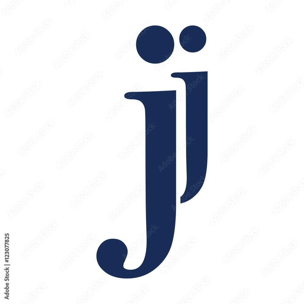jj Letter Initial logo design Stock Vector | Adobe Stock