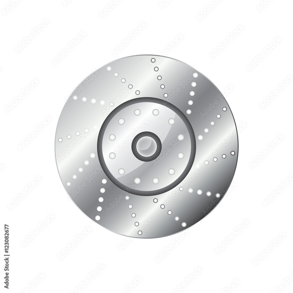 Brake Disc Vector Illustration vector de Stock | Adobe Stock