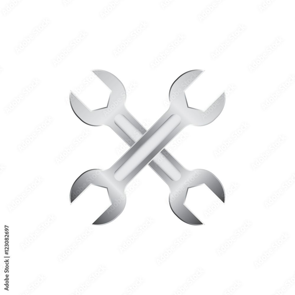 Cross Wrench Vetor Illustration Stock Vector | Adobe Stock